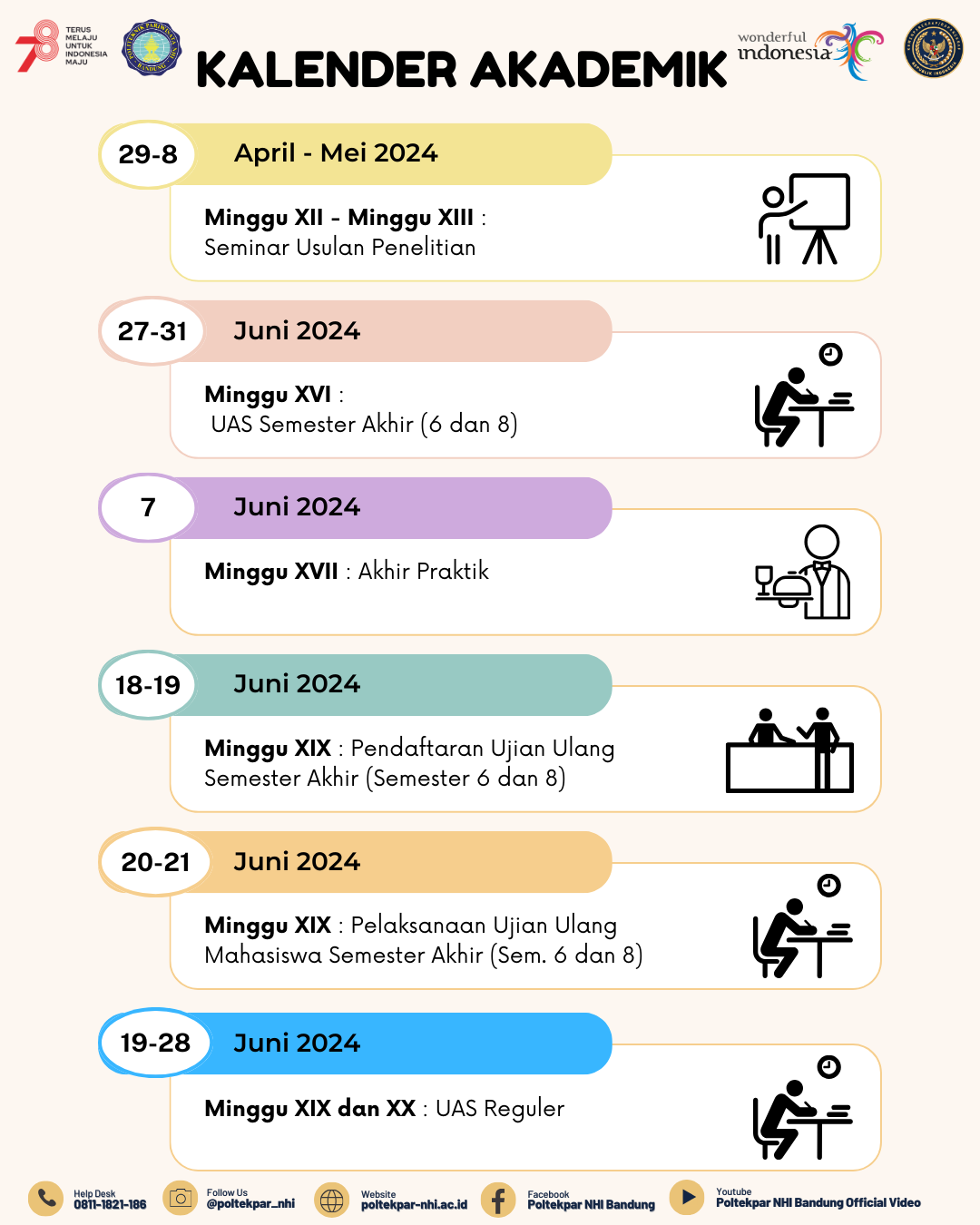 Kalender Akademik - Politeknik Pariwisata NHI Bandung